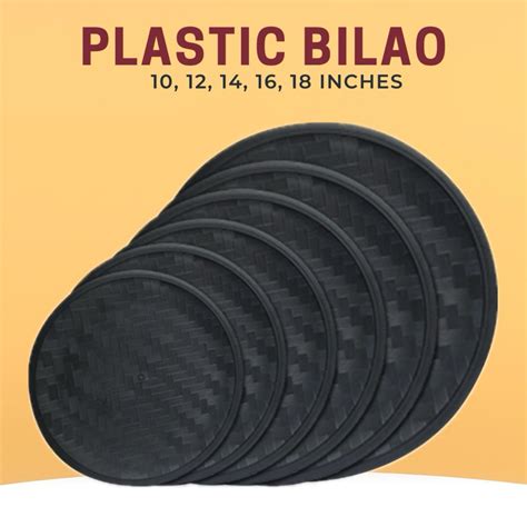Black Plastic Bilao 10” 12” 14” 16” 20” Sold Per Piece Shopee