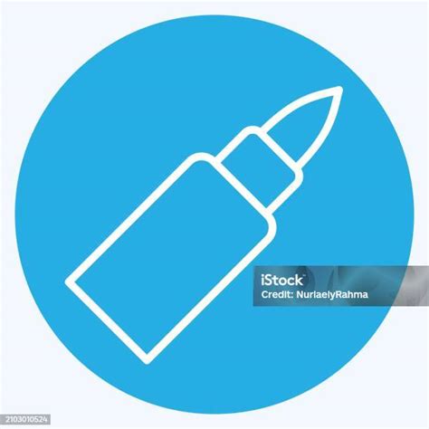 아이콘 글머리 기호 군대 및 육군 상징과 관련이 있습니다 파란 눈 스타일 심플한 디자인 일러스트레이션 가득 찬에 대한 스톡 벡터