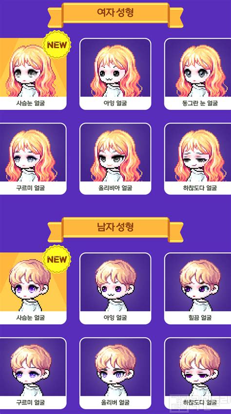 찰랑이는 웨이브 펌 스타일 메이플스토리 로얄 헤어 쿠폰 업데이트