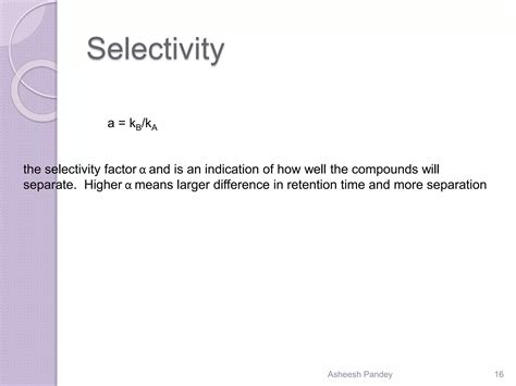 Principles And Application Of Chromatography By Asheesh Pandey Pptx