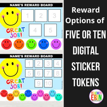 Digital Sticker Chart Rewards Freebie Smiley Faces Charts For Google