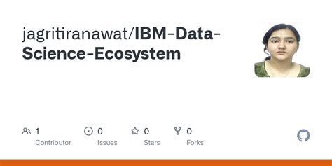 GitHub Jagritiranawat IBM Data Science Ecosystem