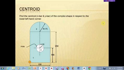 Centroid Of Complex Shapes Nazeer A Khan Youtube