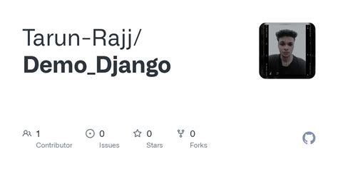 github tarun rajj demo django