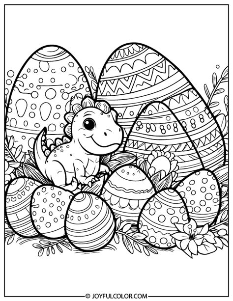 Printable Dinosaur Eggs Coloring Pages For Free Download