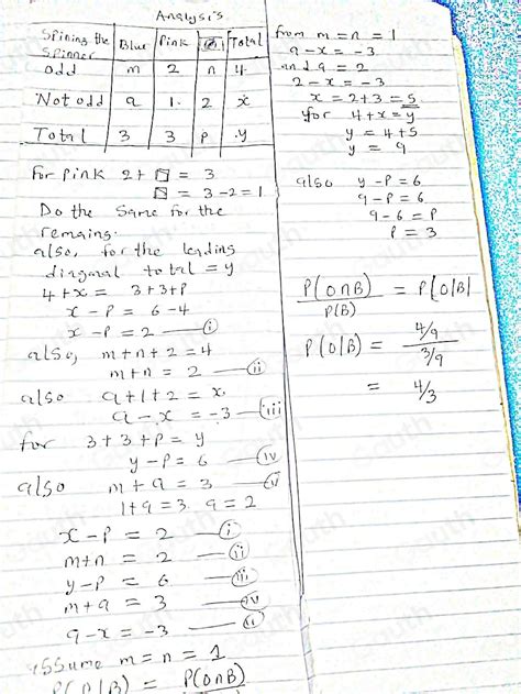 solved part two fill in the missing parts of the contingency table