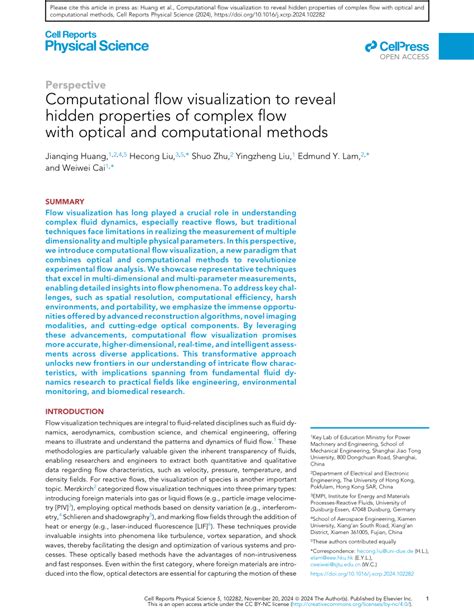 pdf computational flow visualization to reveal hidden properties of