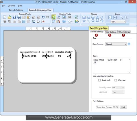Professional Barcode Software Screenshots Generate Barcode