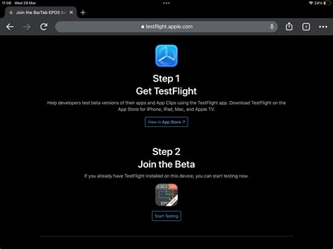 Installing Beta Releases With Testflight Tabology