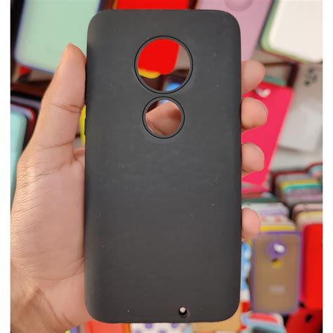 Capa Capinha De Silicone Emborrachada Para Moto G7 G7 Plus Shopee Brasil