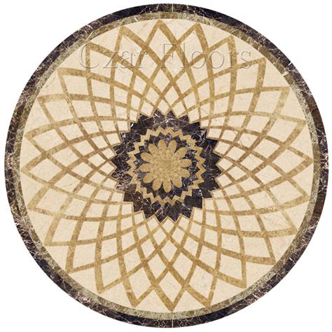 Radial Marble Floor Medallion By Czar Floors