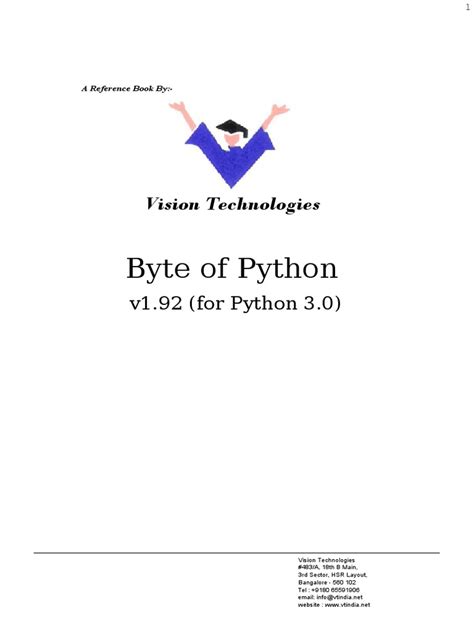 Byte Of Python Pdf Python Programming Language String Computer Science