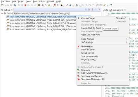 6 Debugging Multiple Cores C2000 Multicore Development Guide