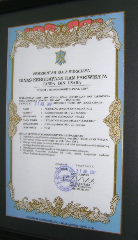 Tour Operator License Issued By Office Of Culture And Touri… Flickr