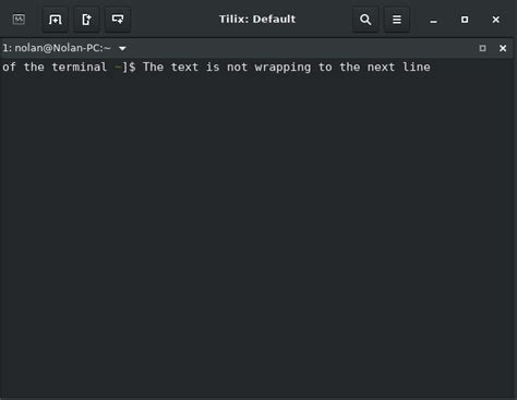 Text Does Not Wrap To The Correct Line When Entering A Command · Issue 1223 · Gnunn1tilix