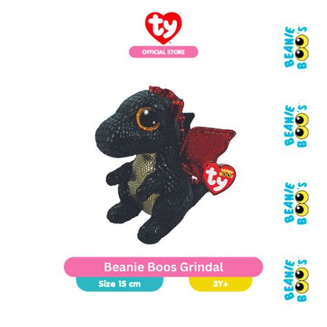 Jual Ty Beanie Boos Grindal Regular Boneka Naga Shopee Indonesia