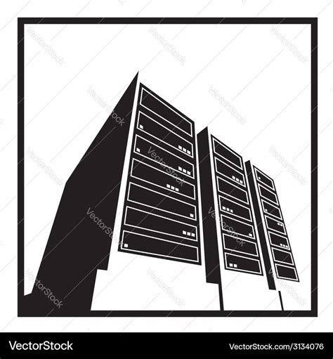 Modern Data Center Royalty Free Vector Image Vectorstock