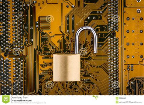 protection concept security lock stock image image of concept