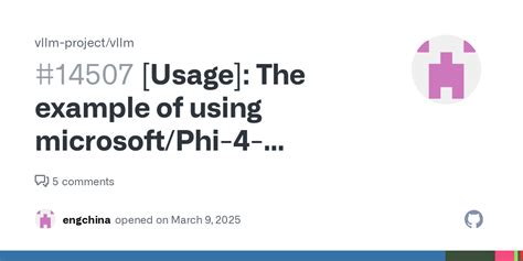 Usage The Example Of Using Microsoftphi 4 Multimodal Instruct Audio · Issue 14507 · Vllm