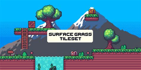 Surface Grass Tileset Pack By Cubic Tree Graphics