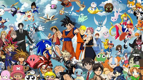 Anime Mashup Art Wallpapers Wallpaper Cave