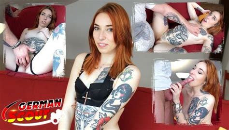 German Scout Inked Next Generation College Girl Jess Mori Pickup For
