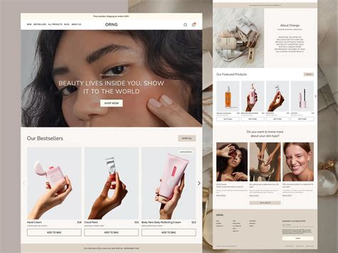 Beauty Website Template Shopify Skincare Shopify Theme Template Canva Editable Templates Beauty Website Template Shopify Skincare Shopify Theme Template Canva Editable Templates