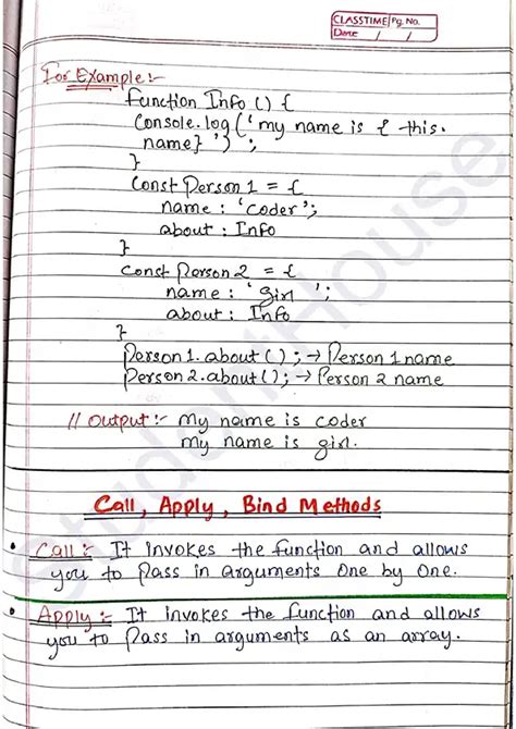 Javascript Handwritten Notes Pdf Download Basic To Advance Studenthouse