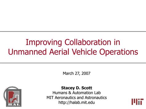 Ppt Improving Collaboration In Unmanned Aerial Vehicle Operations Powerpoint Presentation Id