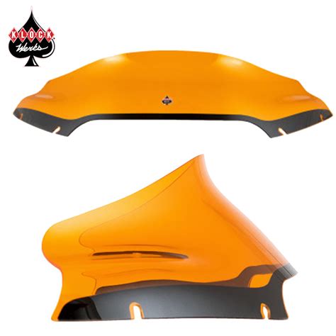 Klock Werks Color Flare Windshield Orange For 15 23 Road Glide