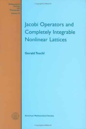 Jacobi Operators And Complete Integrable Nonlinear Lattices Download