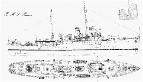 Line Drawing Hms Harrier