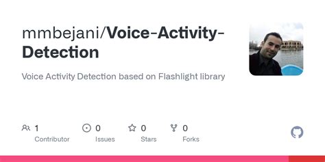 Github Mmbejanivoice Activity Detection Voice Activity Detection Based On Flashlight Library