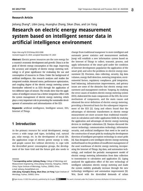 Pdf Research On Electric Energy Measurement System Based On