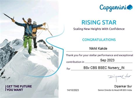 Nikhil Kakde On Linkedin Recognition Success Bsec Epaite