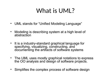 UML Introduction The System Development Life Cycle SDLC Is A Complex Project Management Model