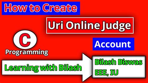 How To Create Uri Online Judge Account C Programming Youtube