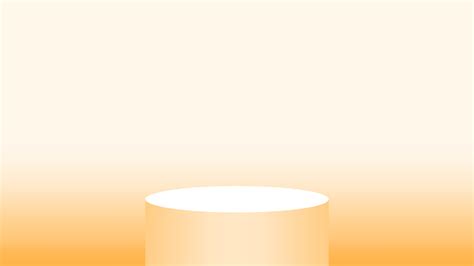 화장품 쇼케이스를 위한 3d 받침대 실린더 서클 소프트 오렌지 포디움 서클 스테이지 오렌지 파스텔 소프트 컬러 광고 복사 공간을