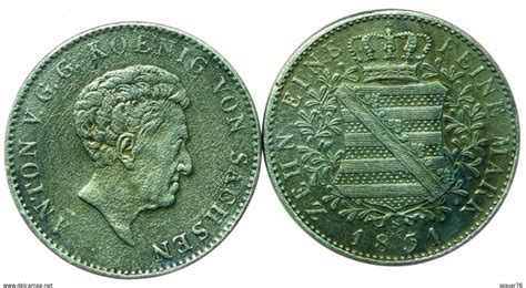 Non Classés Zehn Eine Feine Mark Anton Koenig Von Sachsen 1831