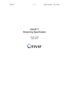 Onvif Streaming Specification Onvif Streaming Specification Pdf Pdf Pro