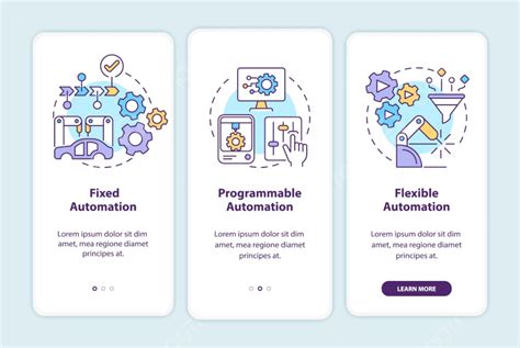 Automation Types Onboarding Mobile App Screen Banner Template Download