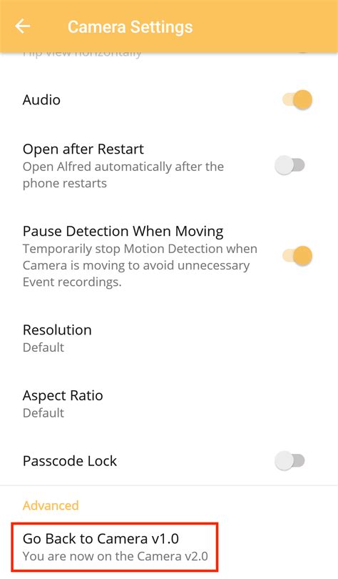 Why Does It Say That Alfred App Is In The Background Or Get Occupied AlfredCamera
