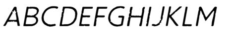 Single Bound Vintage Light Italic Font What Font Is
