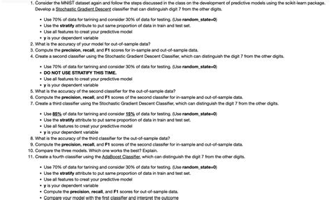 Solved Note Use Sgdclassifier With Its Own Default Hyperparameters