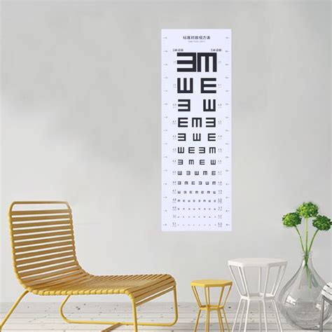 Thick Eye Chart Visual Testing Chart For Home Scho Vicedeal