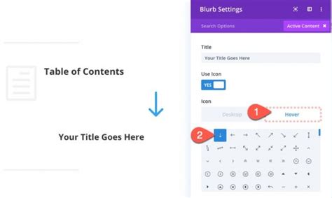 how to build a clickable table of contents for a blog post with the