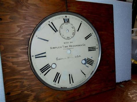 Original Simplex Time Recorder Clock Dial Ca 1900 F670 3903803068