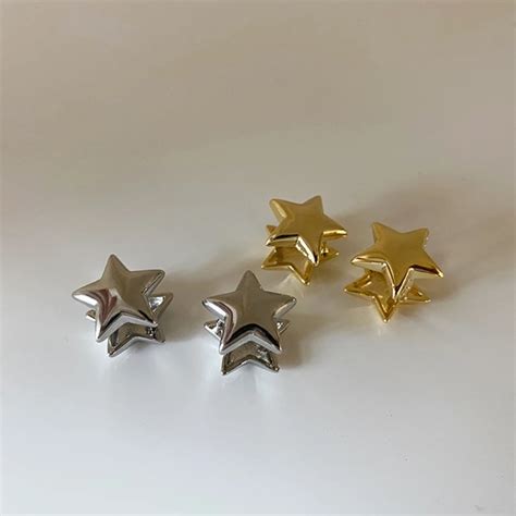 634c 스몰 피어싱 귀걸이 심플 오망성 별 스터드 귀걸이 연골 주얼리 Aliexpress