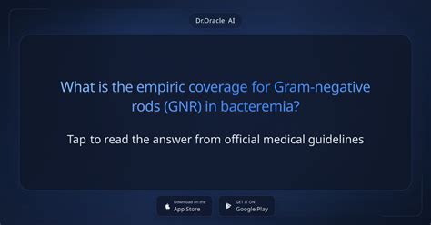 What Is The Empiric Coverage For Gram Negative Rods Gnr In Bacteremia