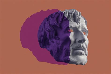 팝 아트 스타일로 인간의 얼굴조각콜라주 고대 동상 머리와 현대 창조적 인 개념 이미지 진 문화 현대 미술 포스터 펑키 펑크